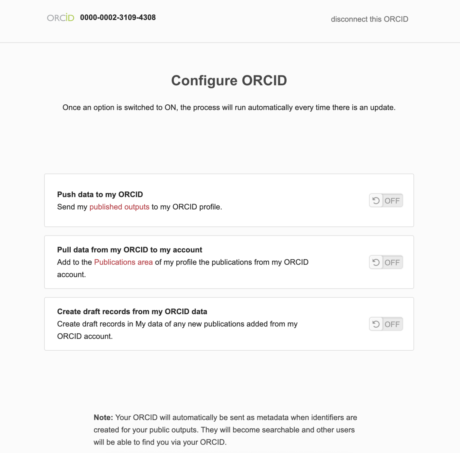 How to connect to your ORCID profile - Figshare