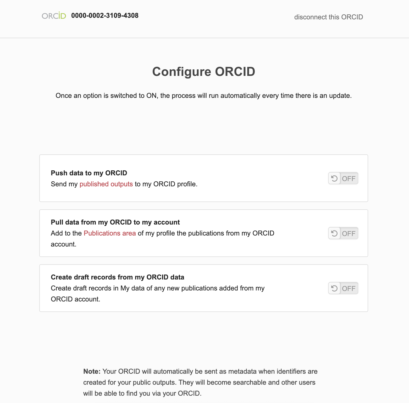 How to connect to your ORCID profile - Figshare